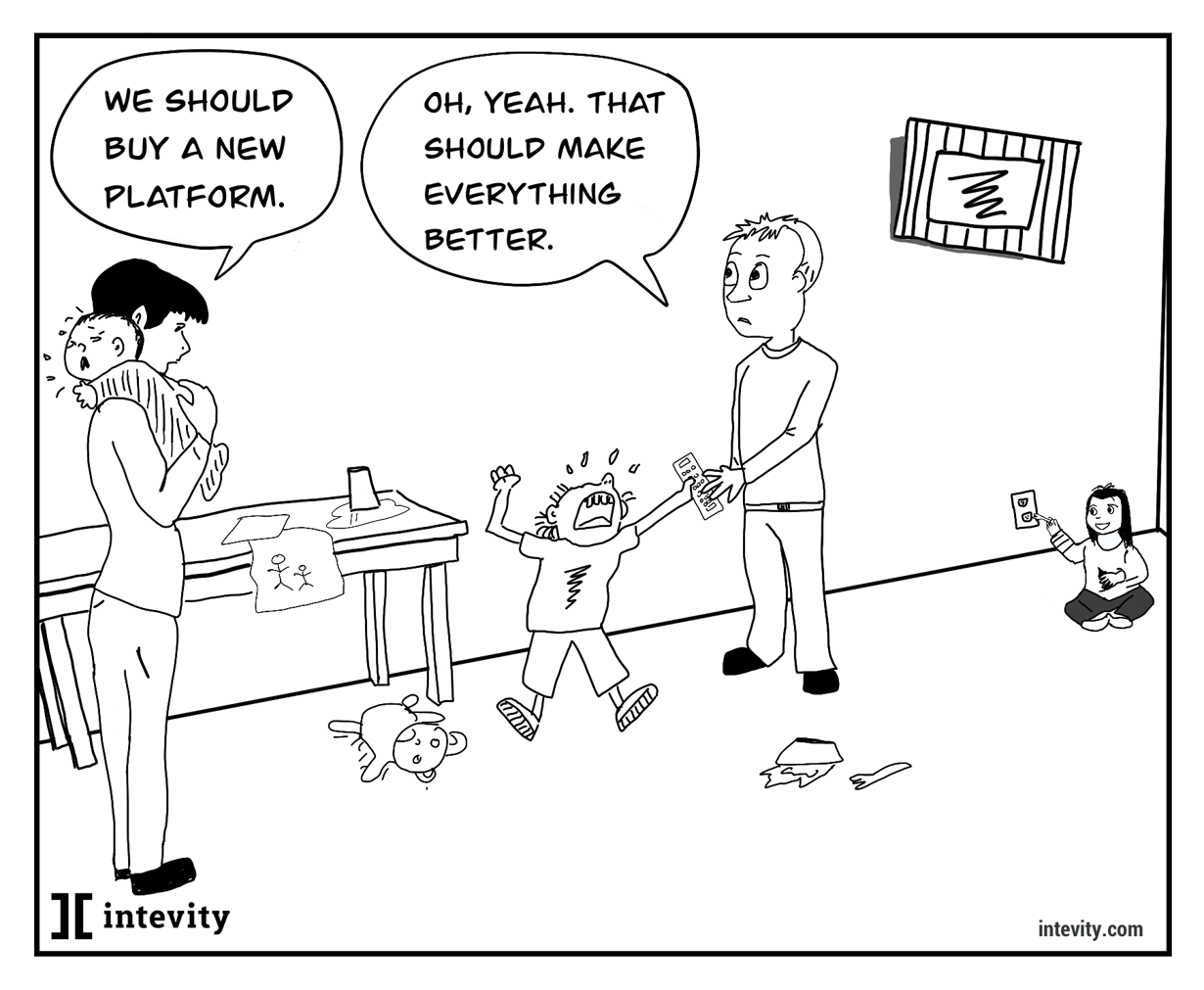 Cartoon: Don't Buy a Platform to Save the Marriage